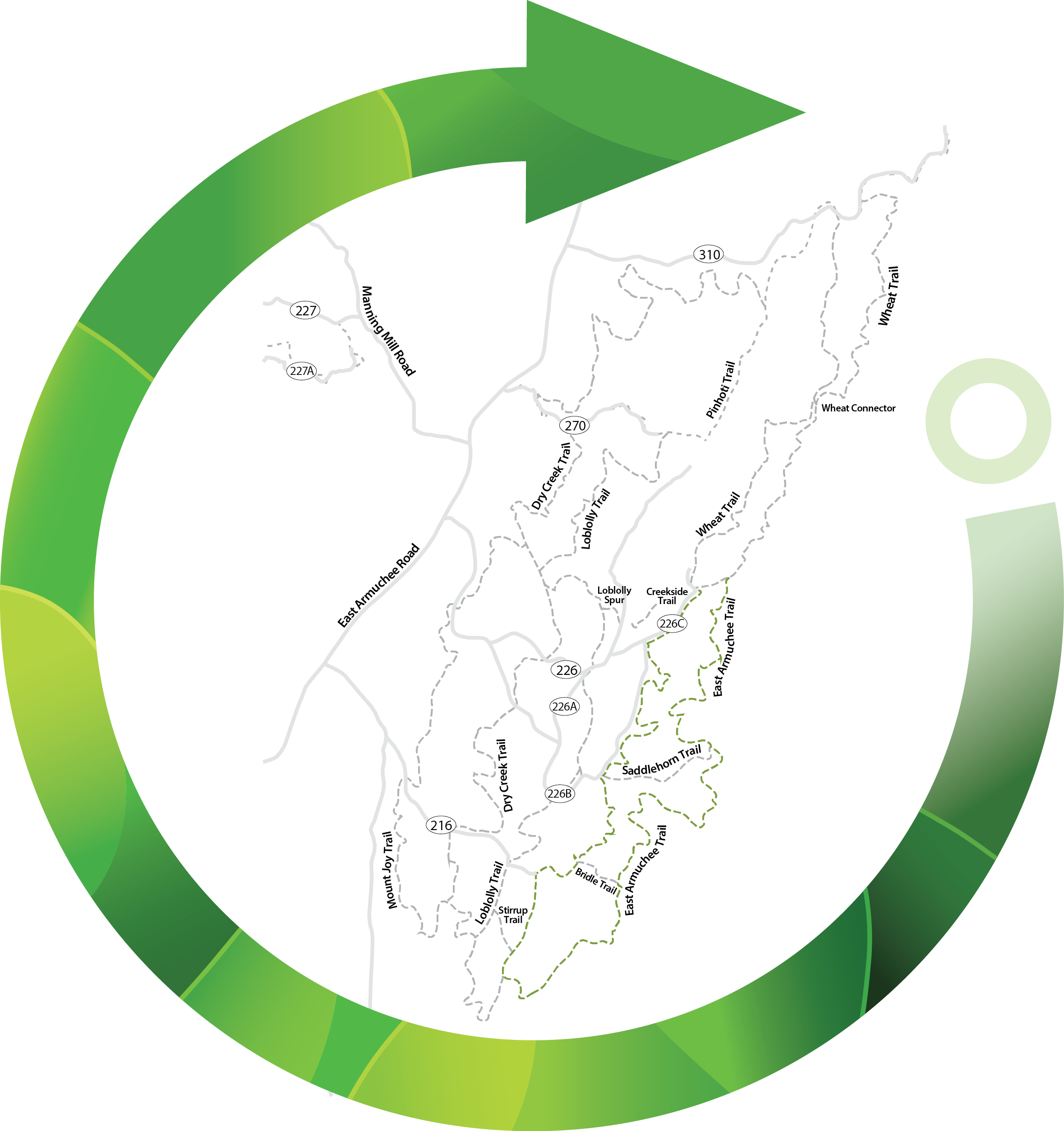 East Armuchee Trail – Dry Creek Trail System