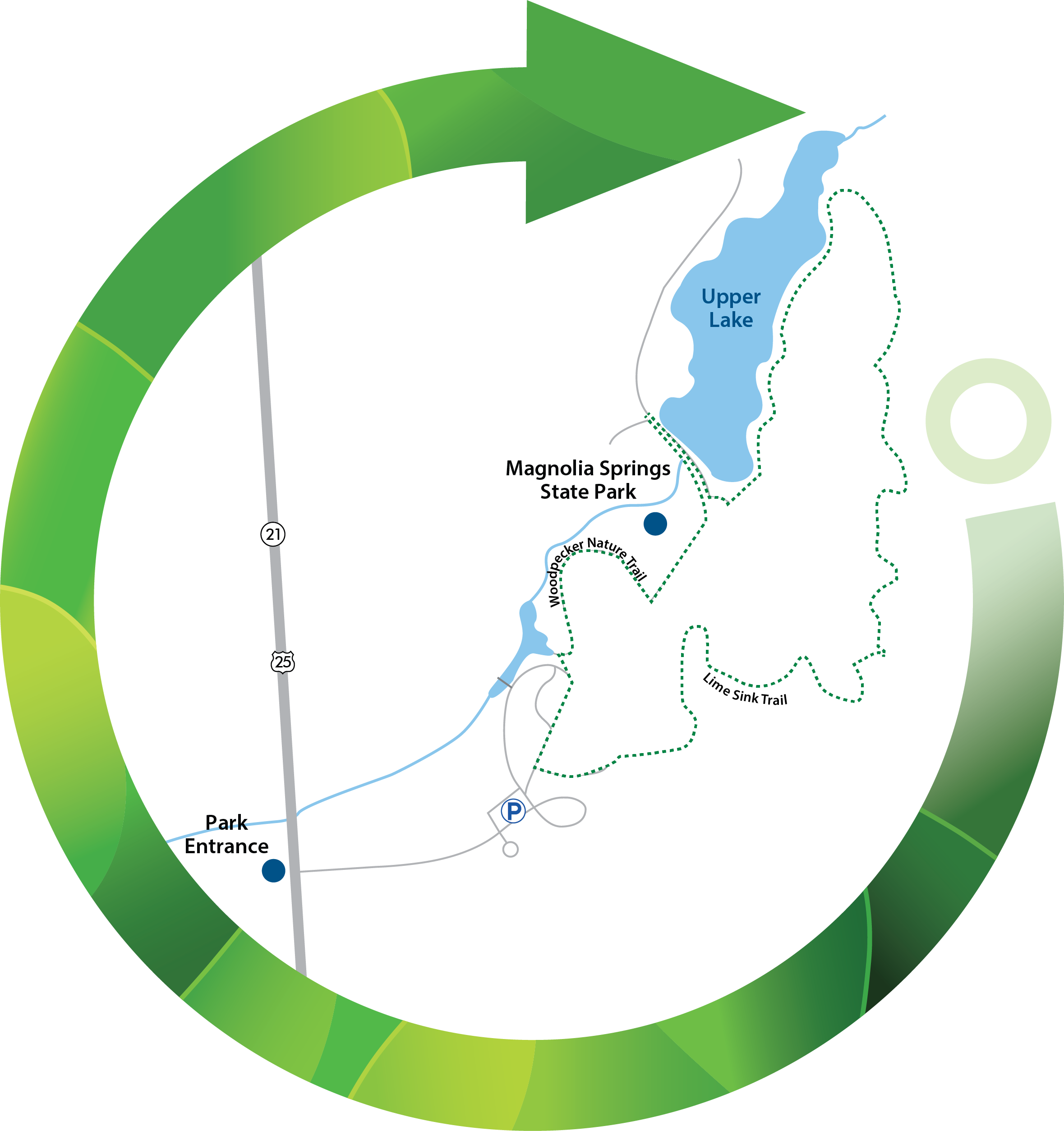 Biking/Hiking Trail – Magnolia Springs State Park