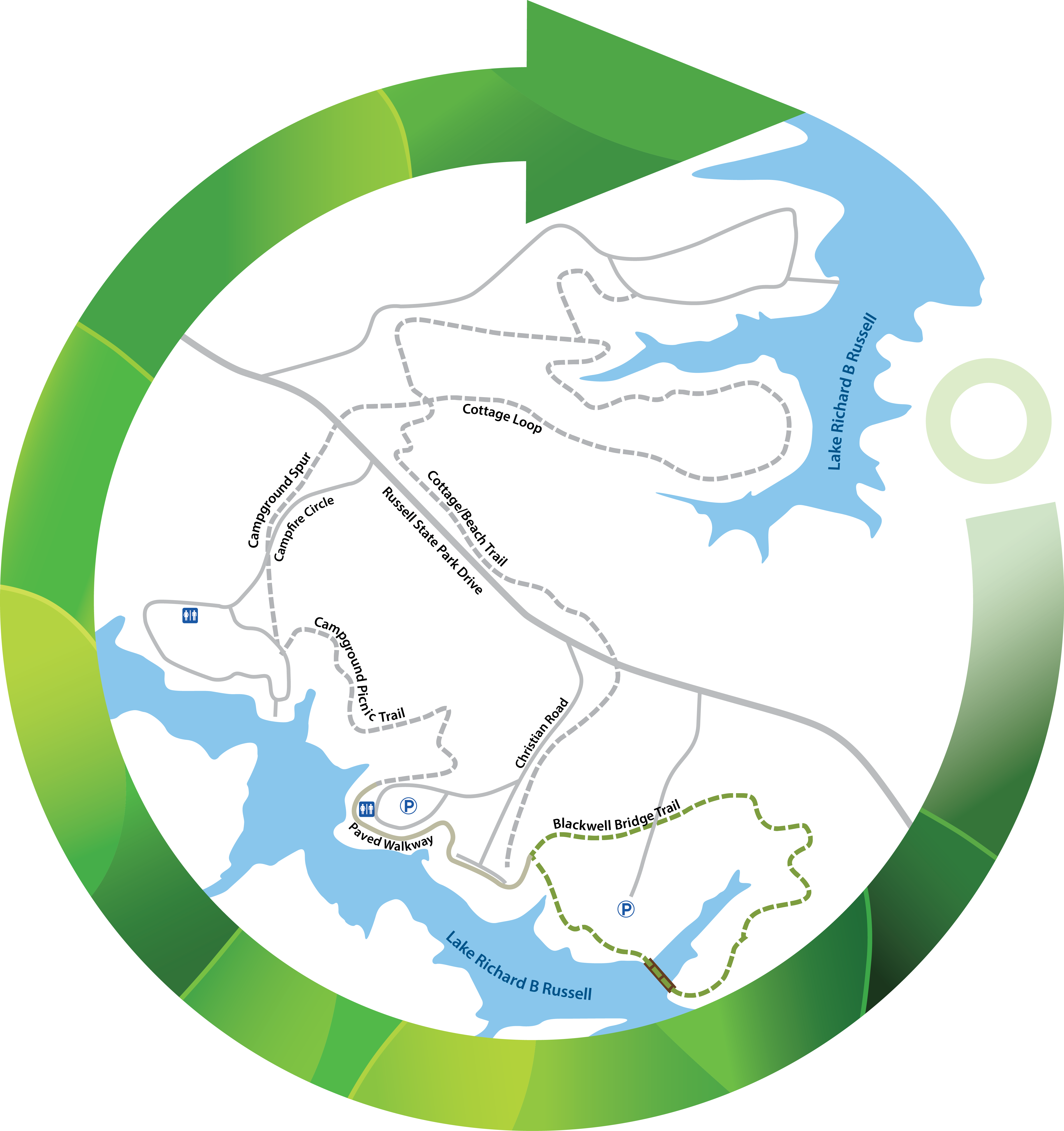 Blackwell Bridge Trail – Richard B. Russell State Park