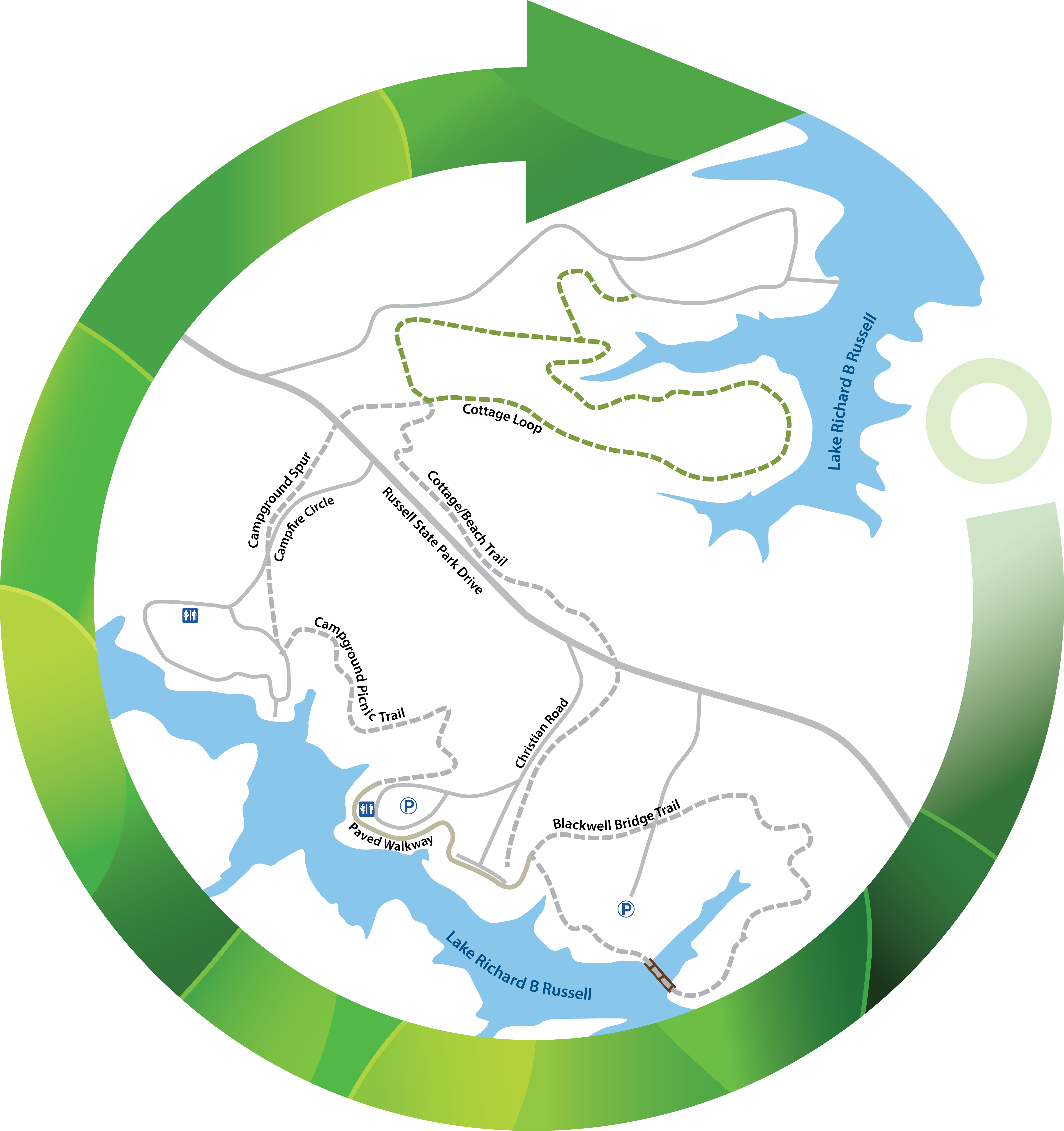 Cottage Loop Trail – Richard B. Russell State Park