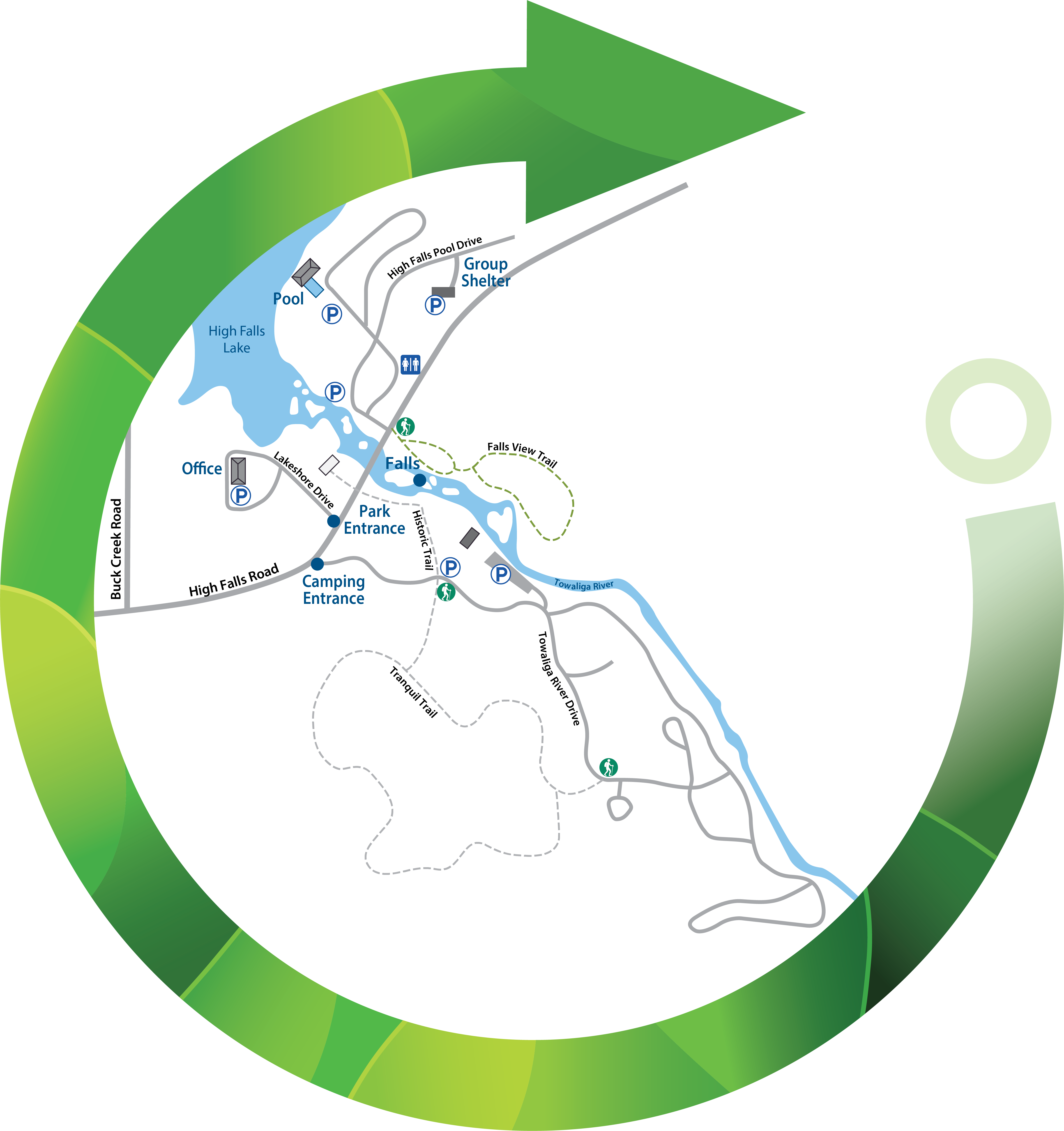 Falls View Trail – High Falls State Park