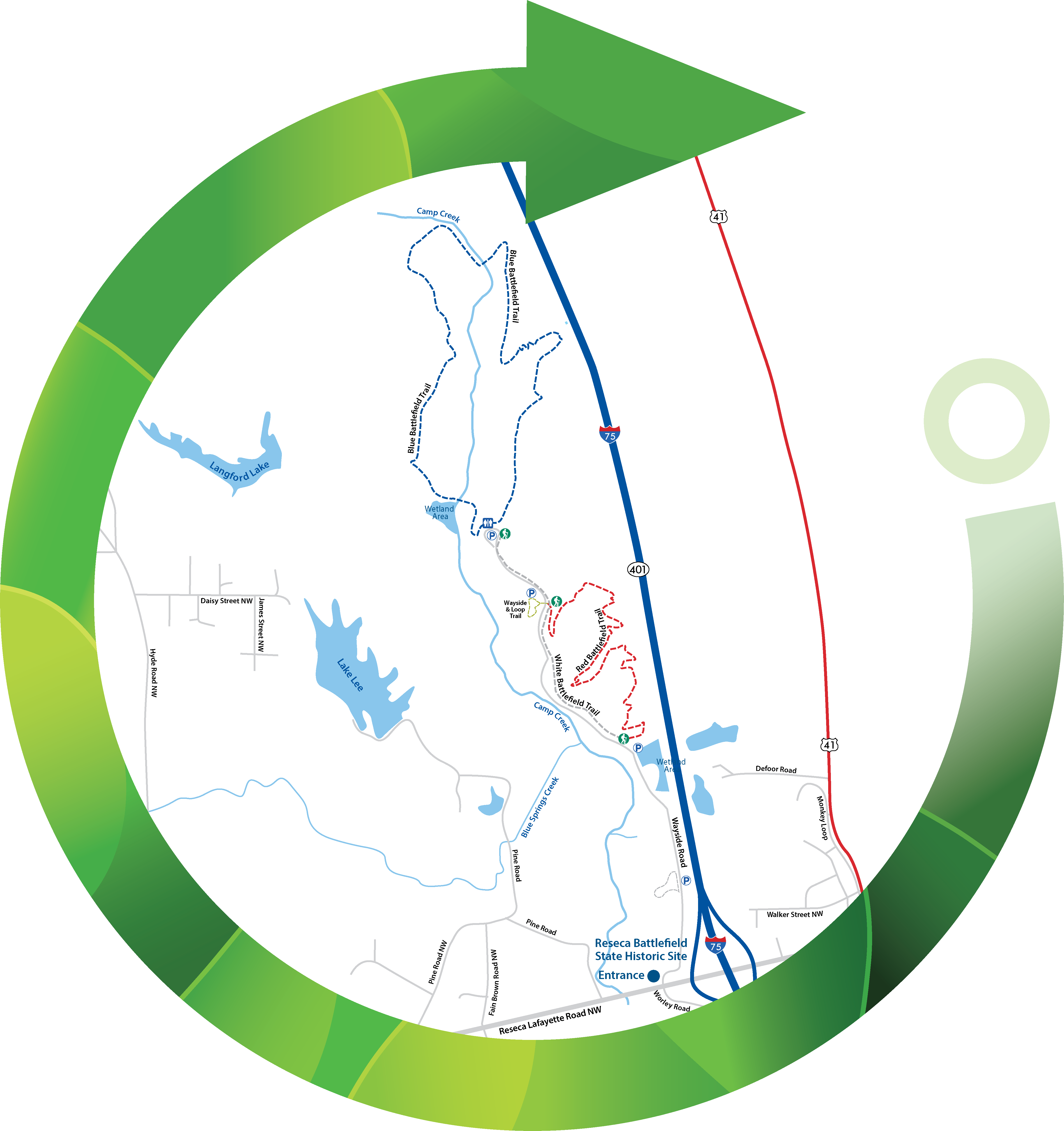 Resaca Battlefield State Historic Site – Three Wayside Pocket Parks